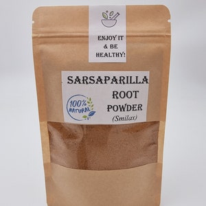 Sarsaparilla Powder Mexican Sarsaparilla Root Powder smilax Medica or ...