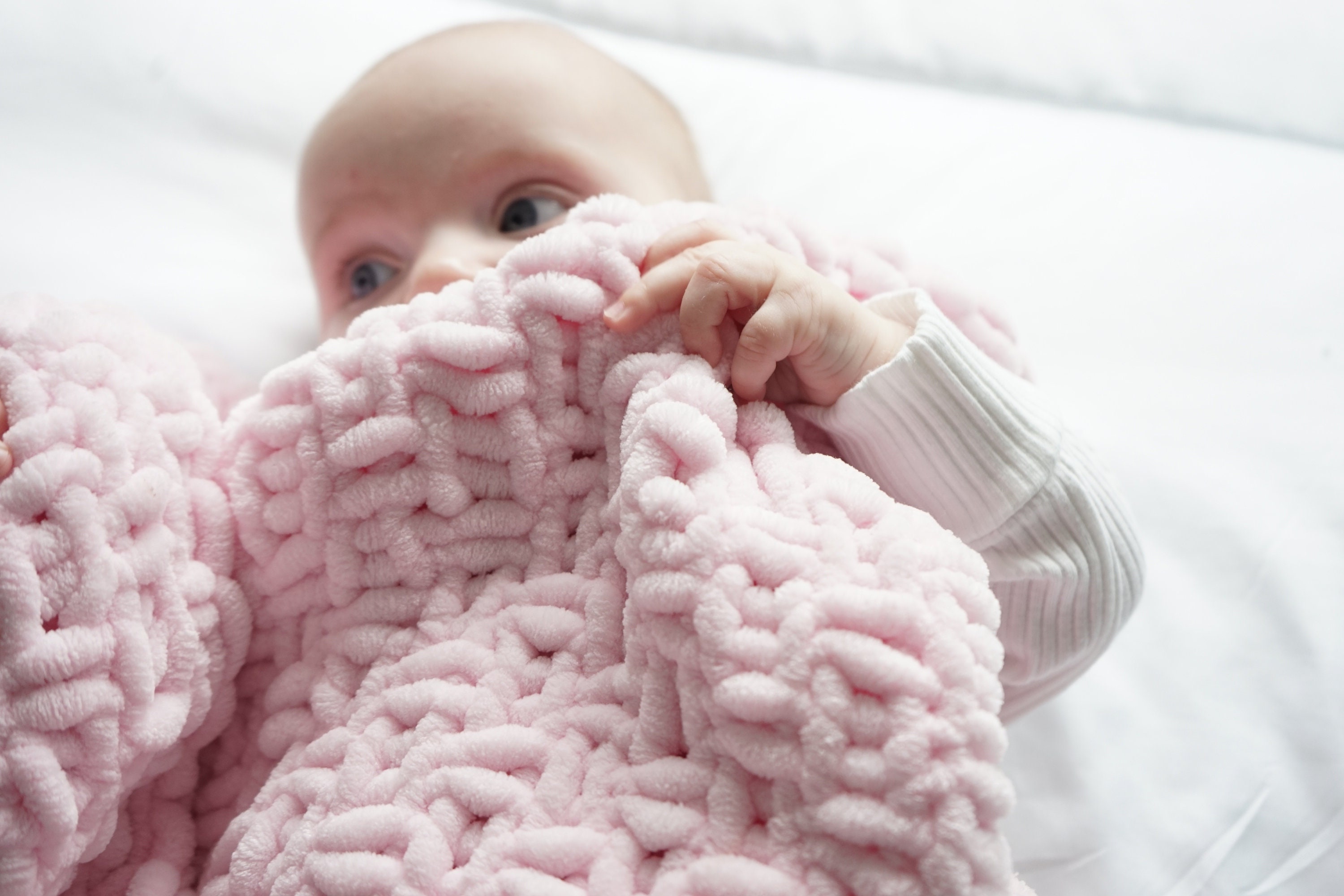 DUMMY BLANKET Snuggly Baby Soft Knitted, Handmade, Chunky Velvet ...