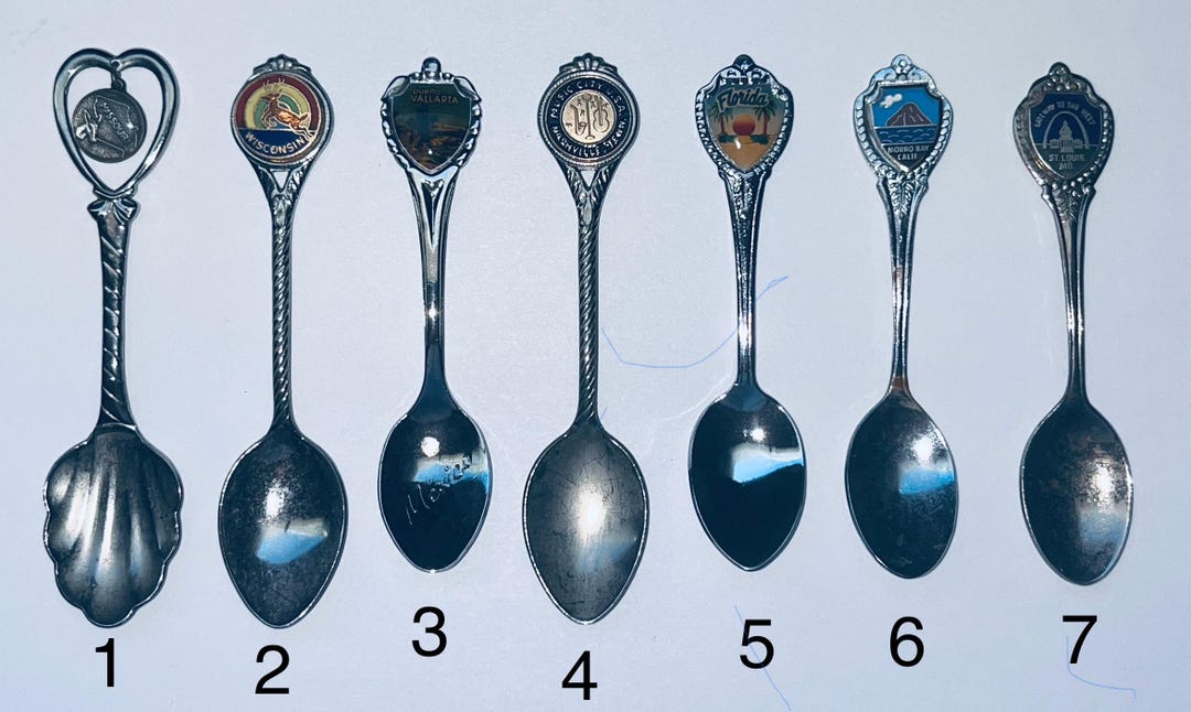 Vintage Miniature Souvenir Spoons US States Collectables - Etsy