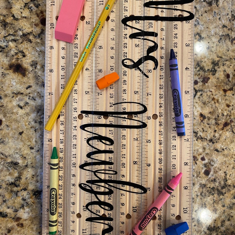 Teacher Ruler Sign - Etsy