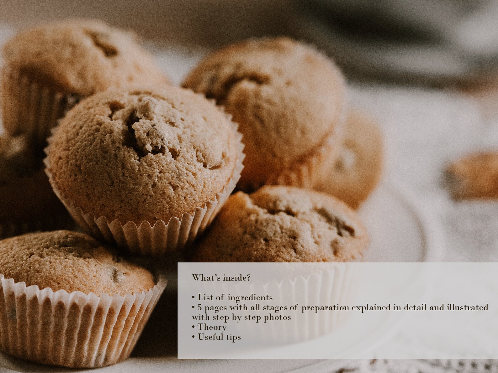 Muffins PDF Recipe | Dessert Recipe PDF | Cooking Tutorial | How to ...