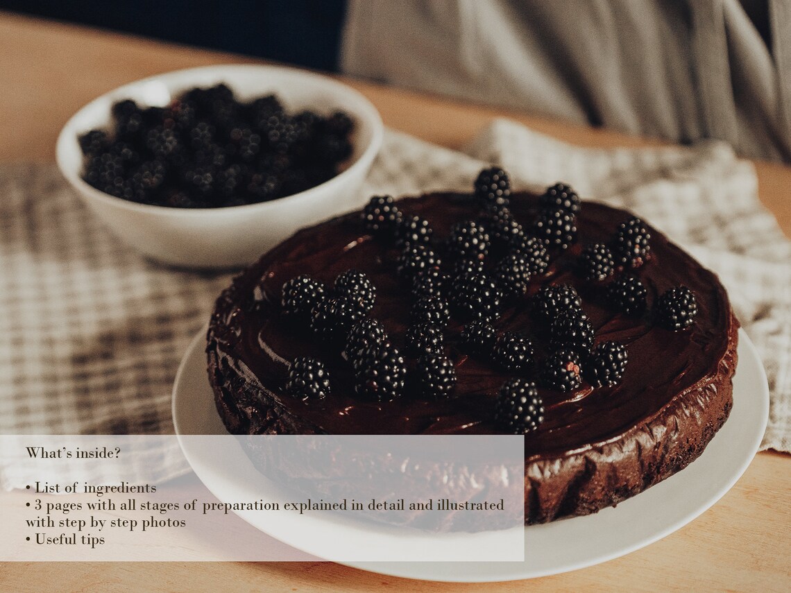 Velvet Chocolate Cake PDF Recipe Cake Recipe PDF Cooking - Etsy