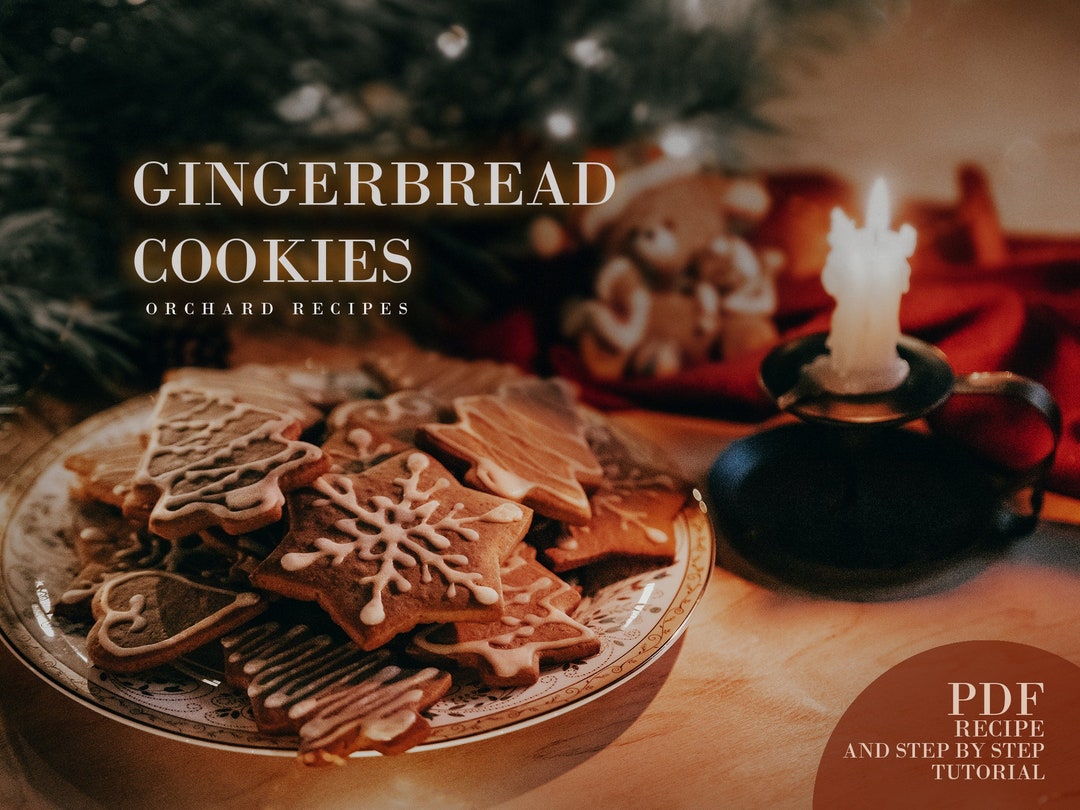 Gingerbread Cookies PDF Recipe | Christmas Recipe PDF | Homemade Gift ...