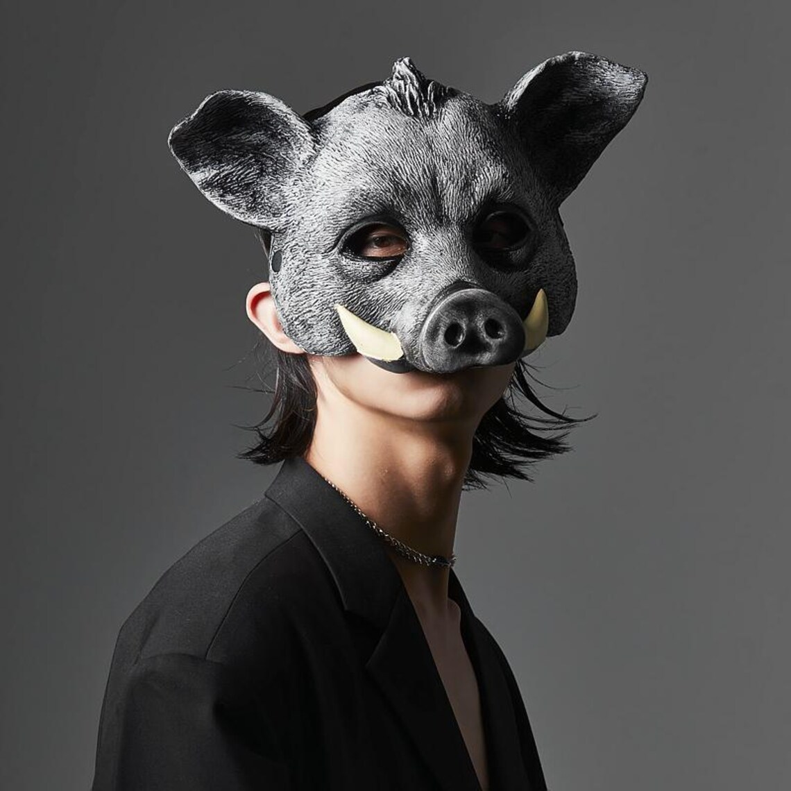 Personalized Halloween Masks,full Face Boar Food Blogger Mask,cross ...