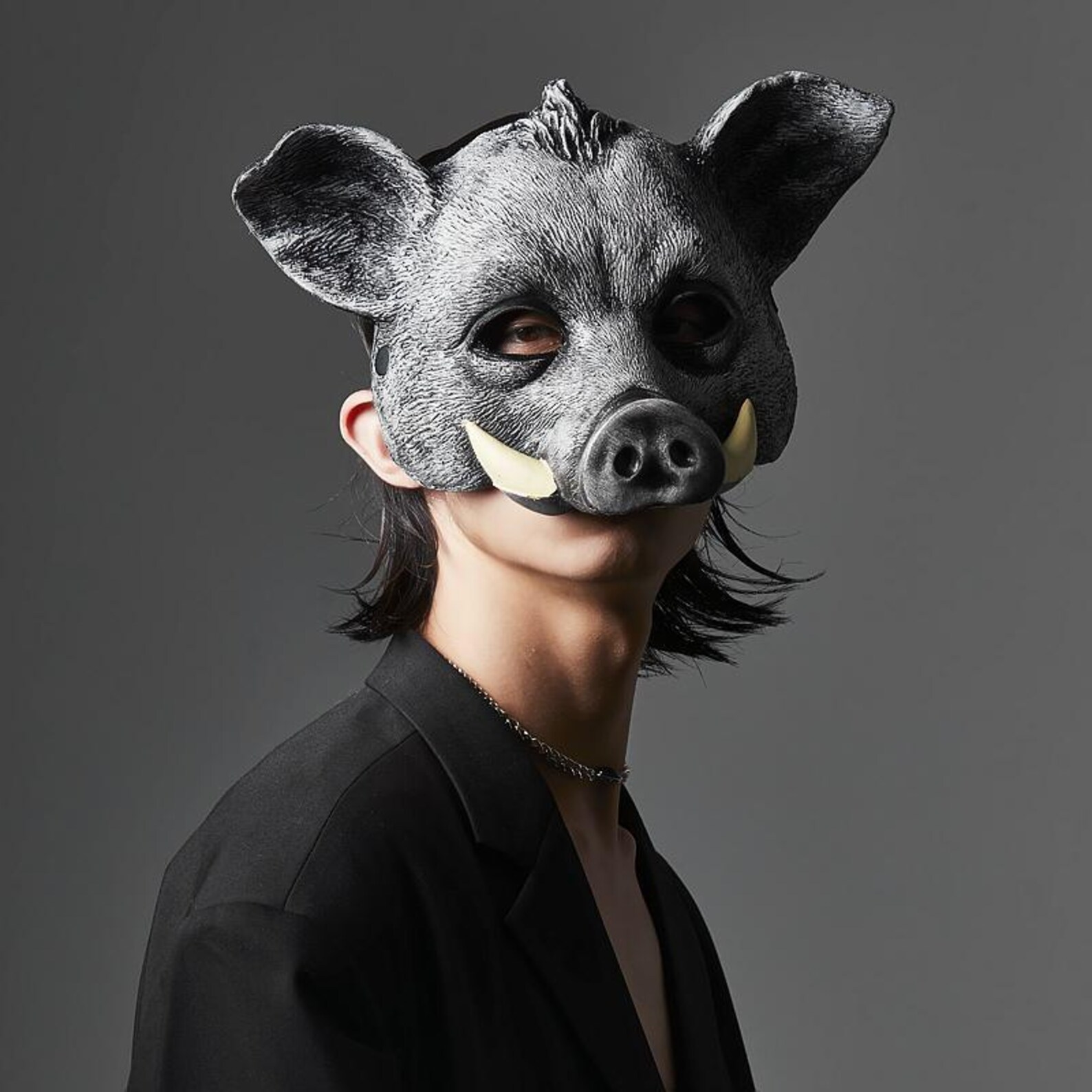 Personalized Halloween Masks,full Face Boar Food Blogger Mask,cross ...