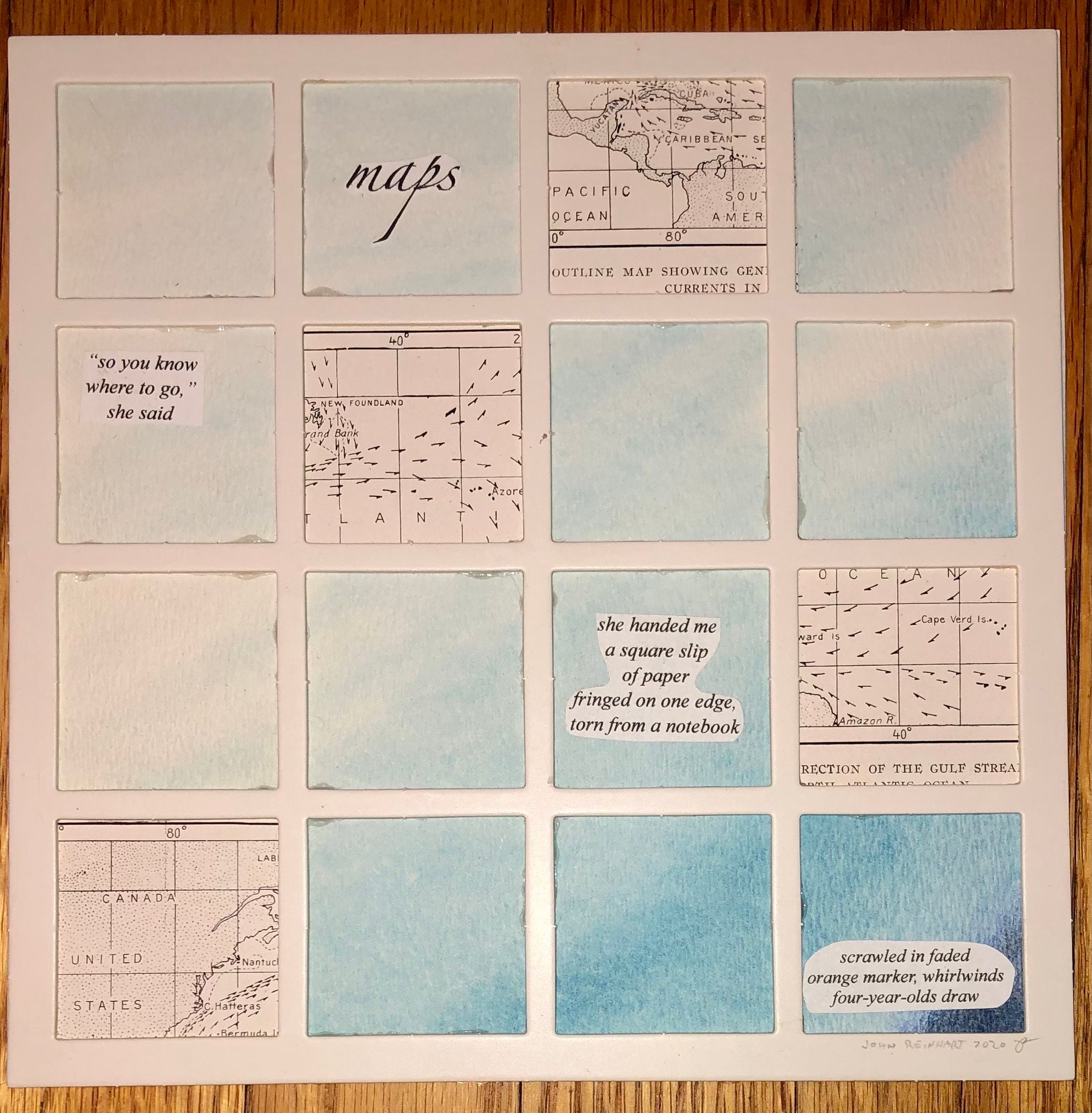 Maps a Collage Poem - Etsy