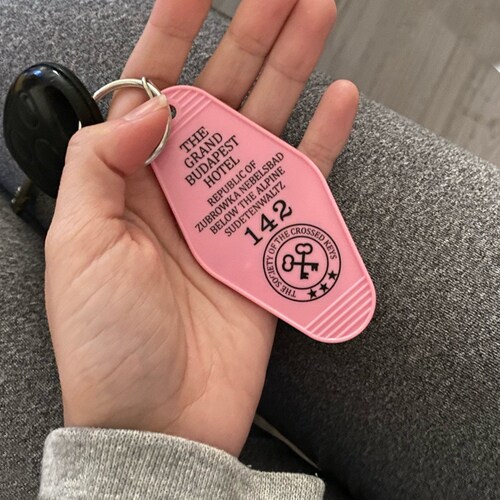 The Grand Budapest Hotel Hotel Room Key Ring Wes Anderson - Etsy