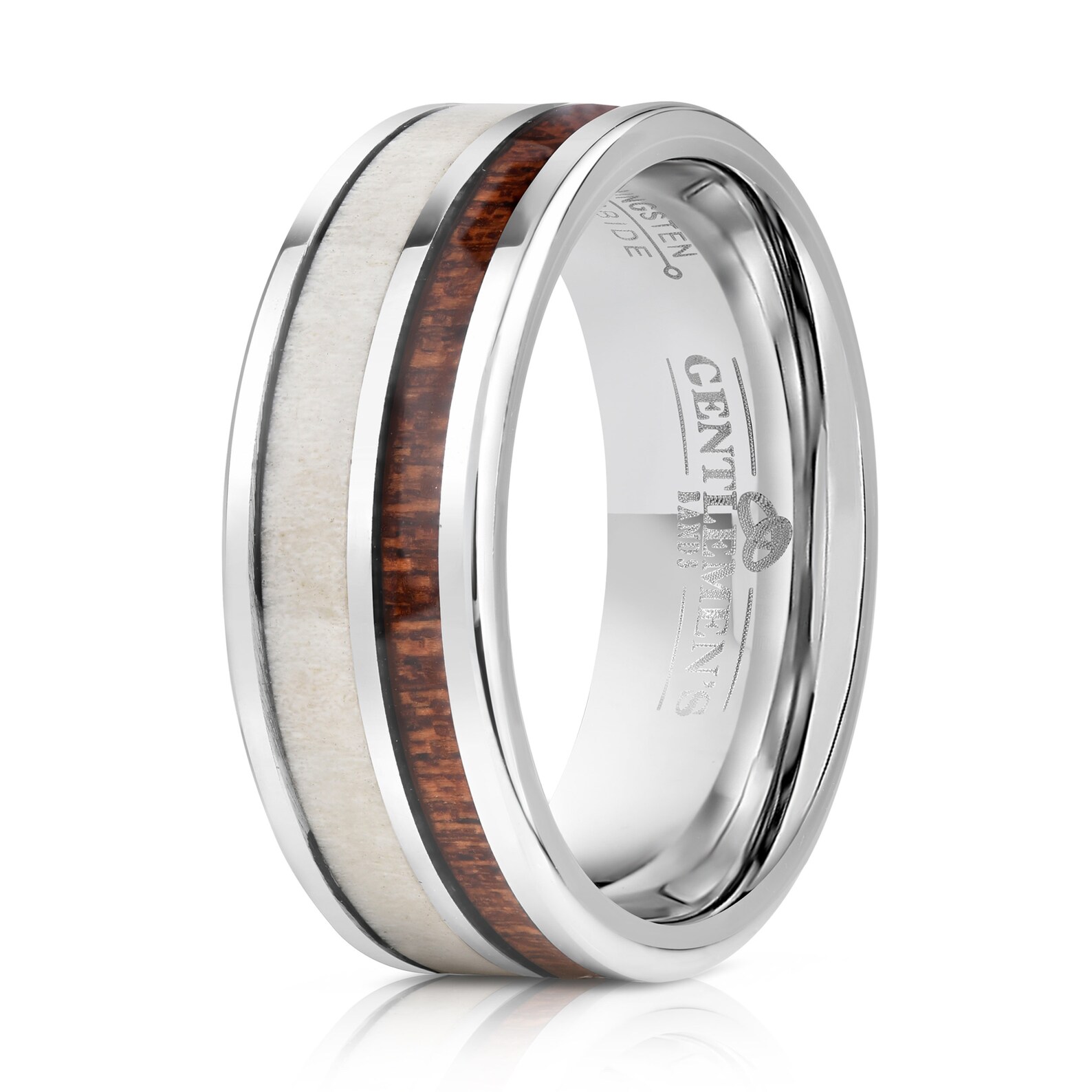 Mens Deer Antler Ring Mens Unique Wedding Ring Mens Wedding | Etsy