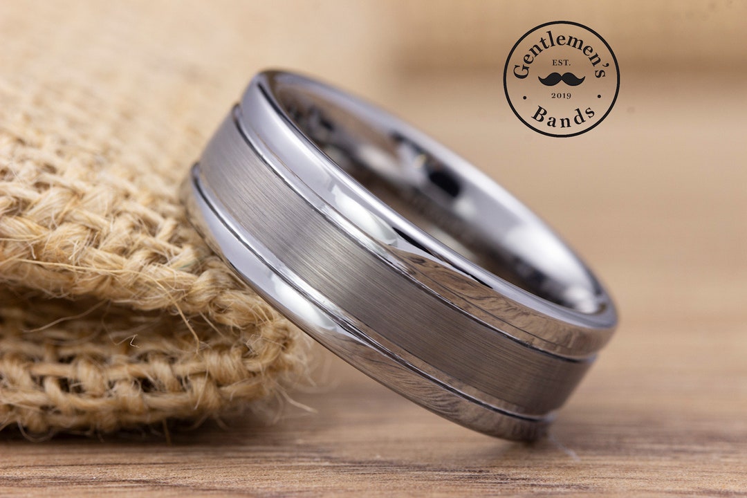 Mens Silver Wedding Band, Mens Wedding Ring, Silver Ring, Mens ...