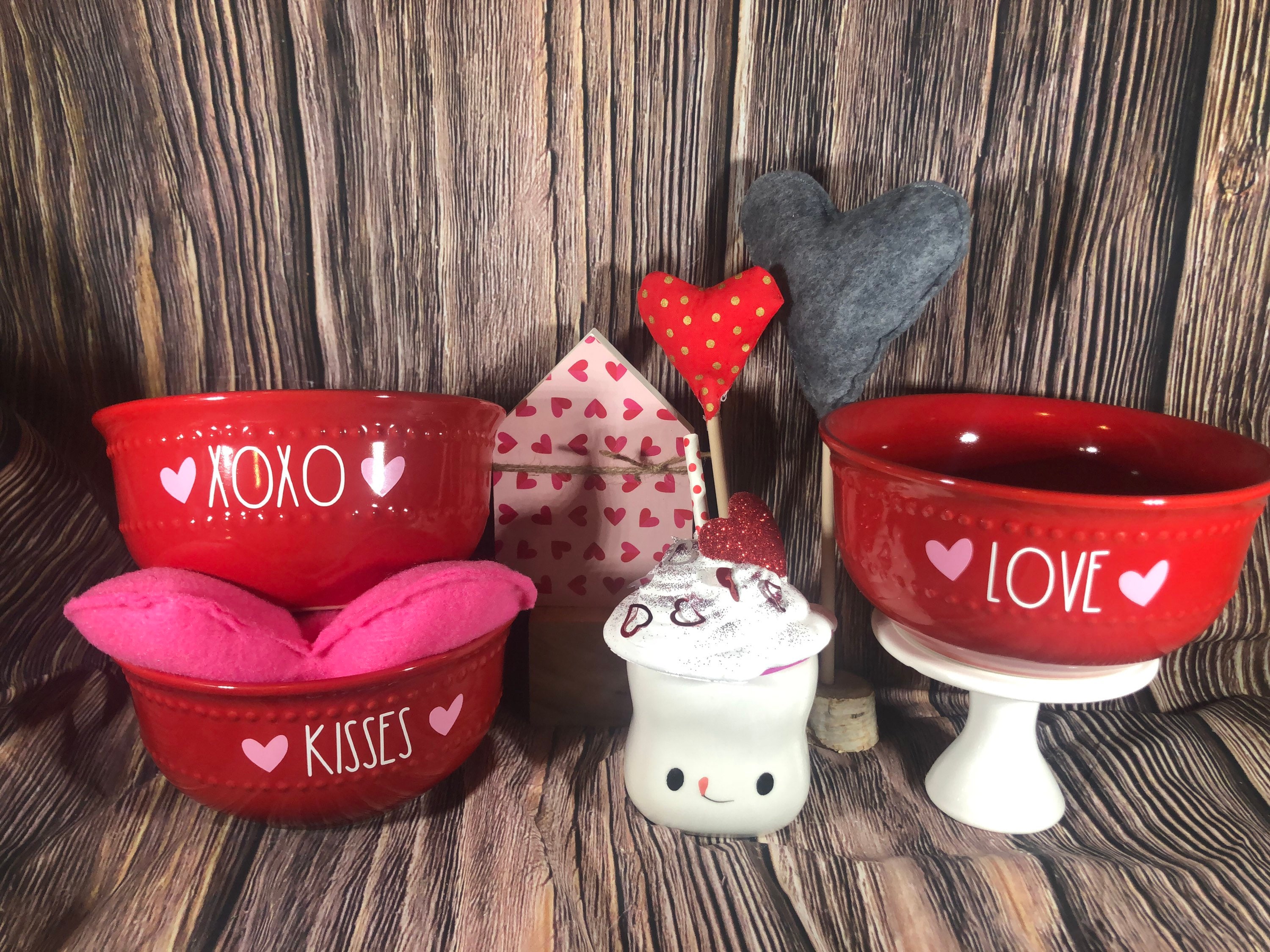 Rae Dunn Inspired Valentines Day Bowls - Etsy