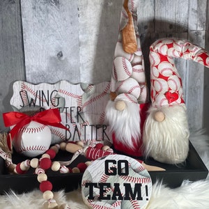 Baseball Themed Wooden Bead Farmhouse Garland - Etsy