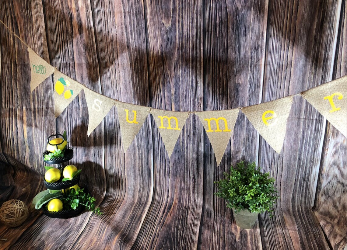 Summer Lemon Banner - Etsy