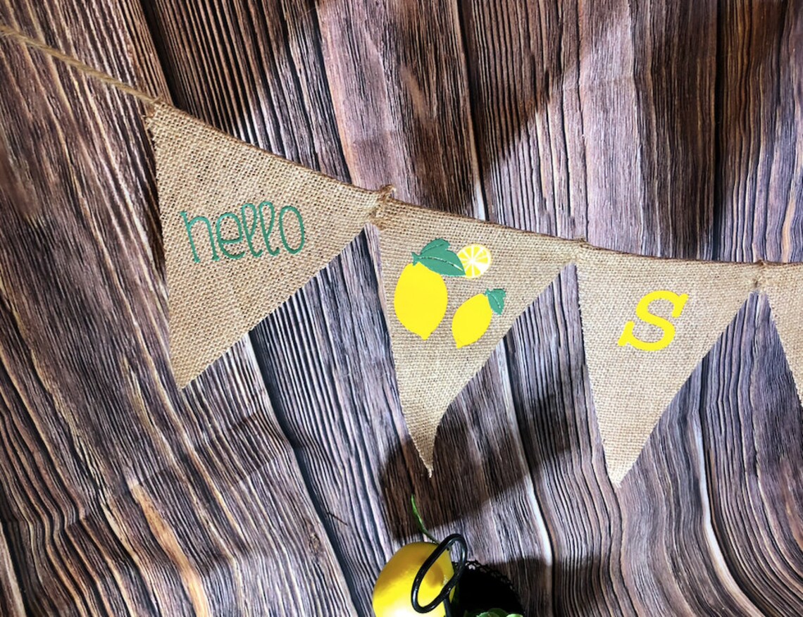 Summer Lemon Banner - Etsy