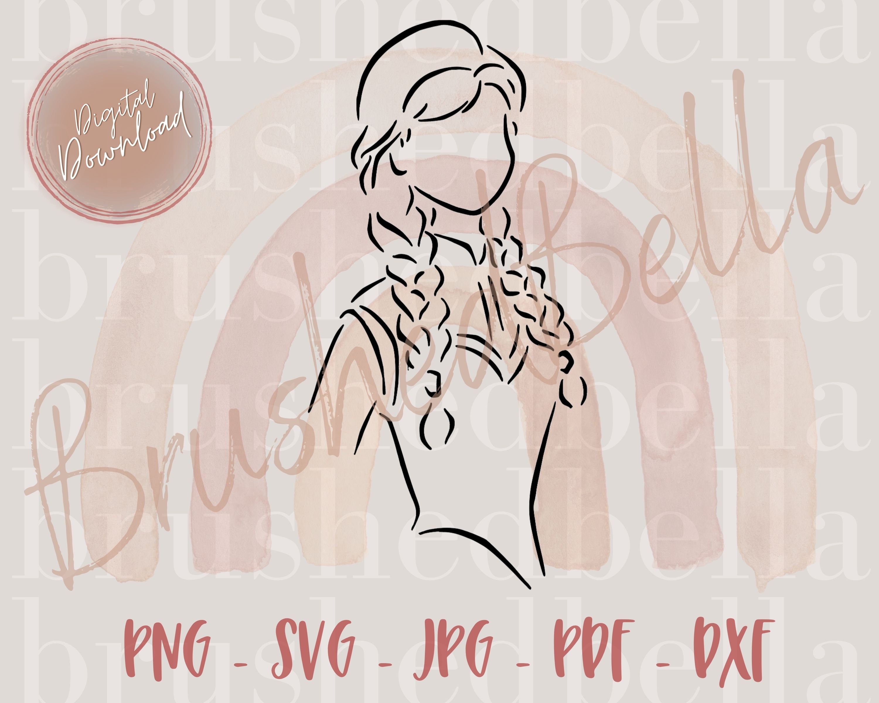 Anna SVG / Frozen SVG / Frozen Silhouette Cricut / Anna svg archivo de ...