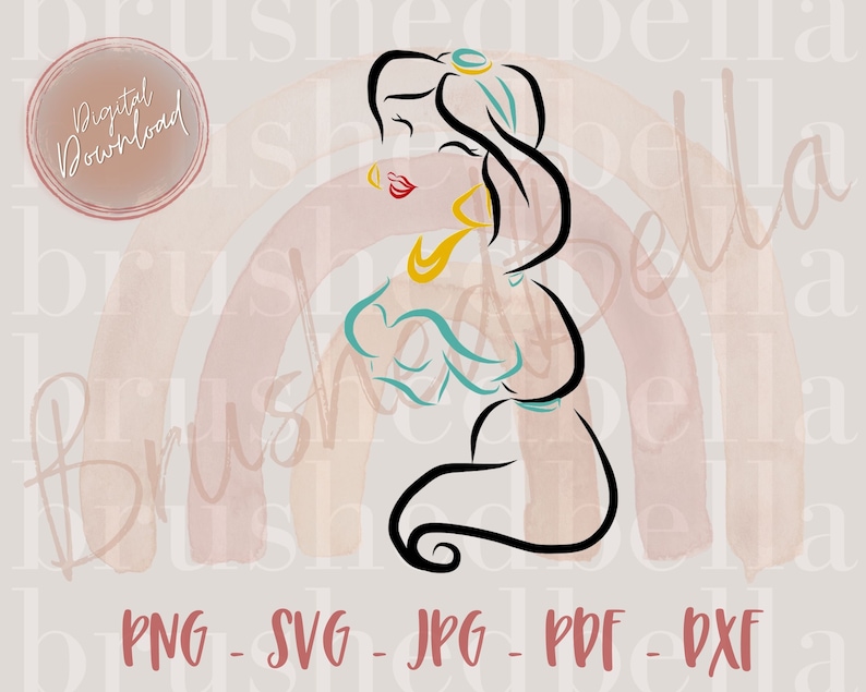 Aladdin Download Jasmine SVG Aladdin II Aladdin and - Etsy