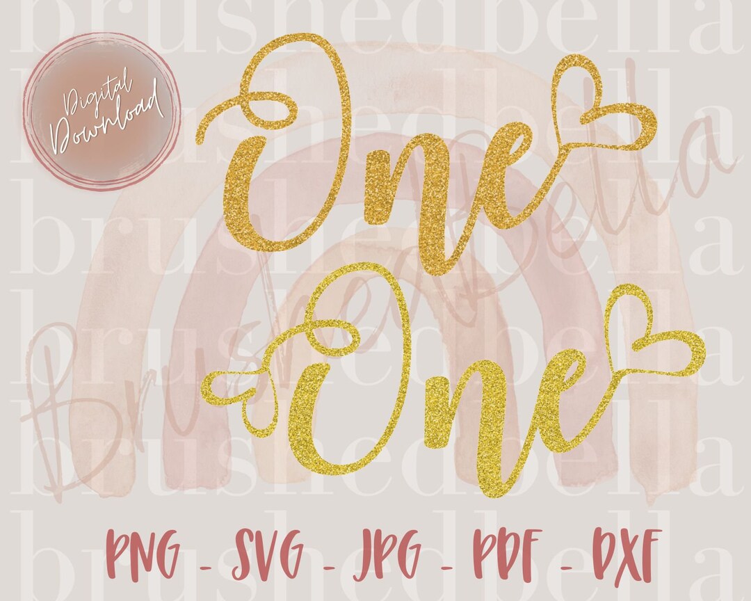 One SVG - First Birthday SVG - First Birthday DIY - Baby Birthday Svg ...