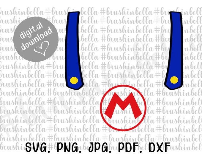 Mario Bros Svg Mario Bros Costume Super Mario Costume Super - Etsy