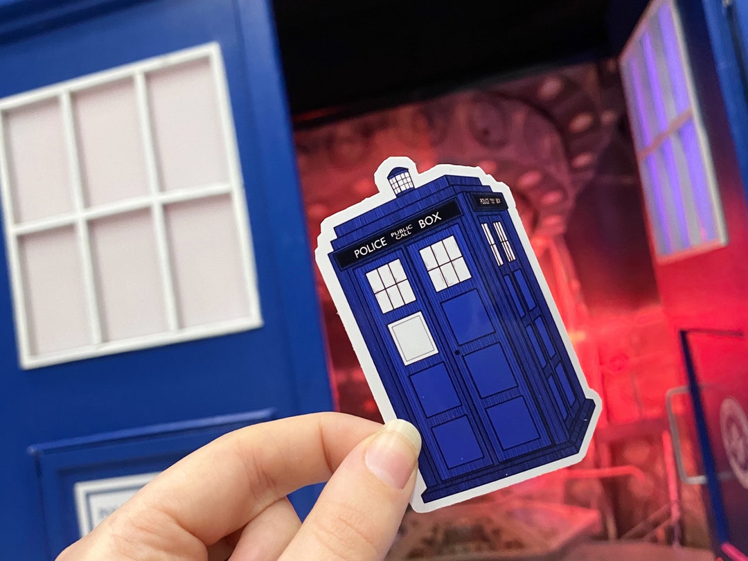 TARDIS Glossy Sticker | Doctor Who, Whovian Gift, Nerd Laptop Sticker ...