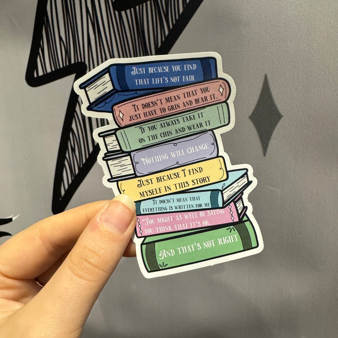 Matilda Books Glossy Sticker | Musical Theatre Sticker, Matilda Art ...