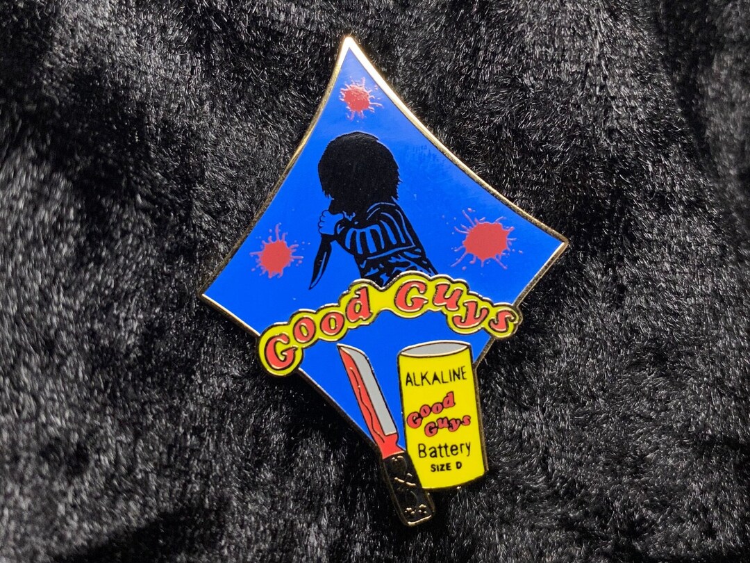 Chucky Hard Enamel Pin Horror Movie Pin, Halloween Lapel Badge, Good ...