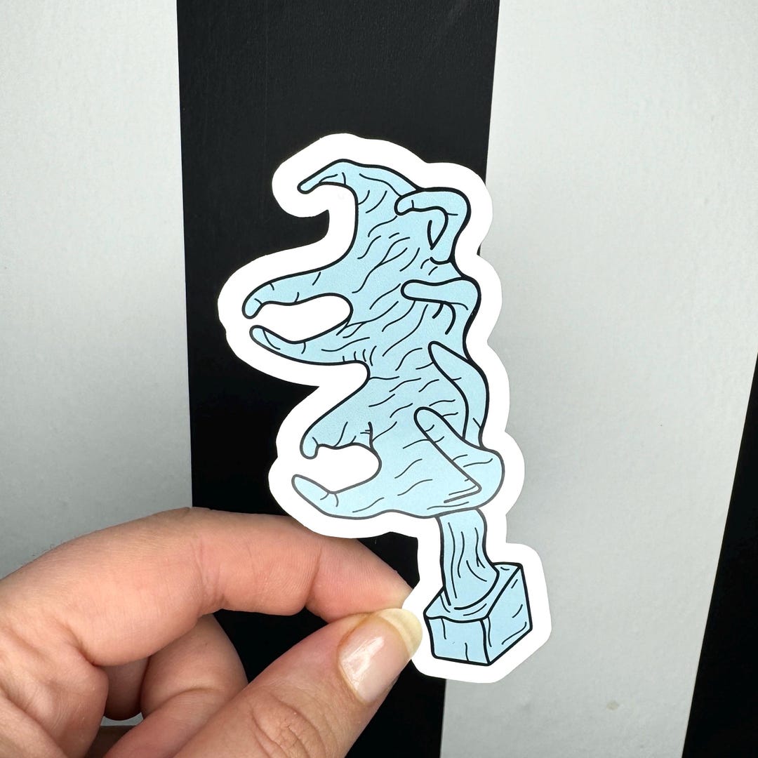 Delias Claw Sculpture Glossy Sticker | Spooky Halloween Sticker, Tim ...