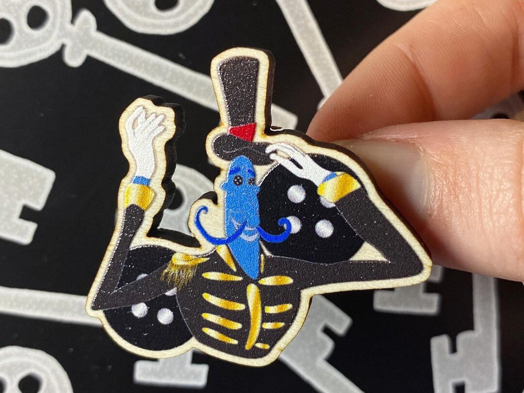 Mr Bobinsky Wooden Pin Halloween Pins, Coraline Pins, Eco Friendly Pins ...