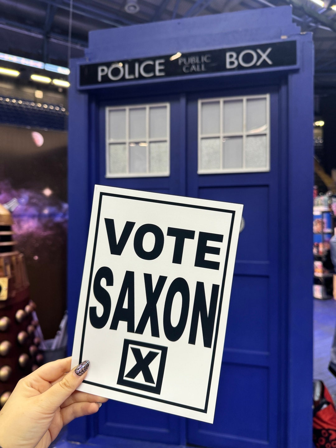 VOTE SAXON Art Print | Doctor Who Inspired Poster, Whovian Gift, Nerd ...