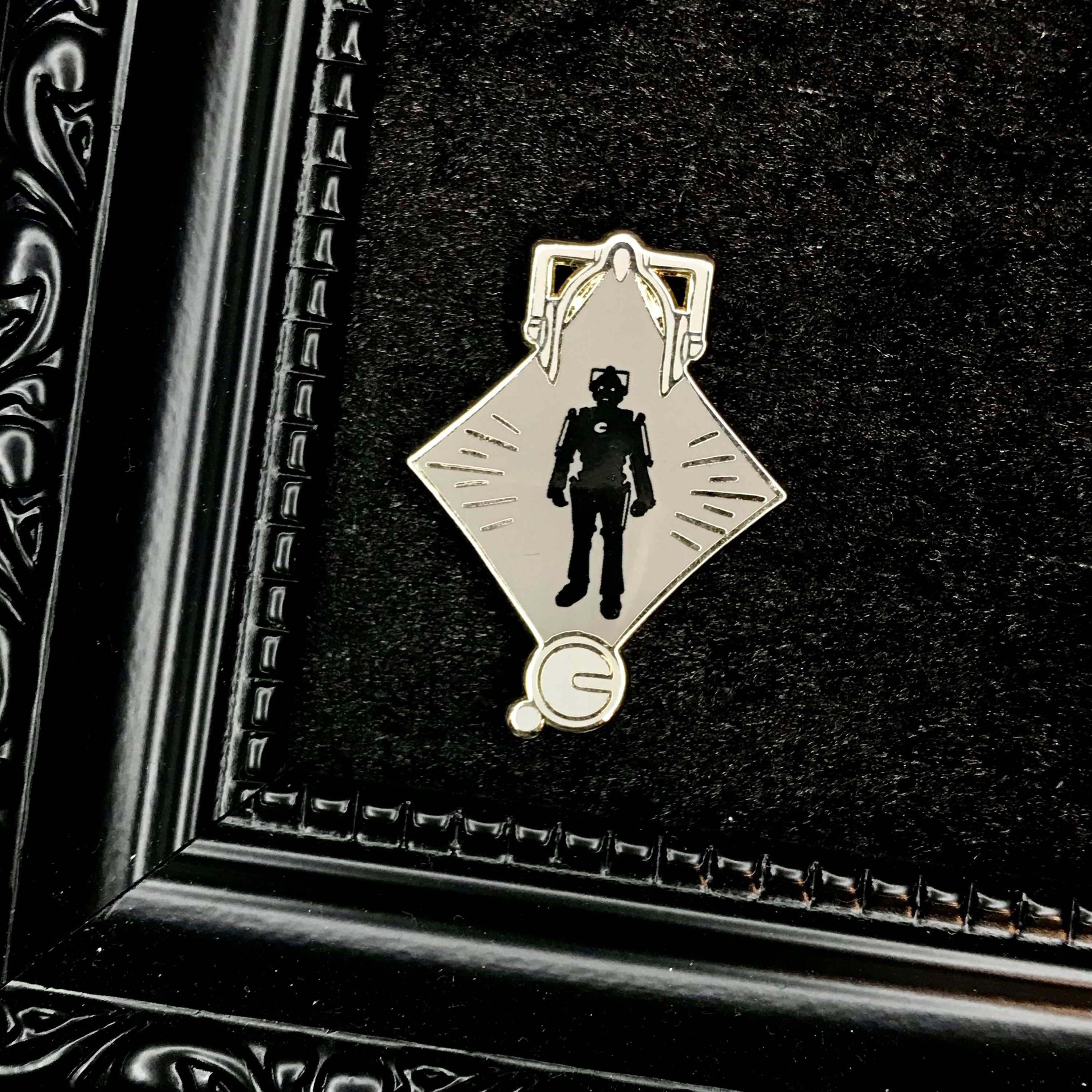 Cyberman Hard Enamel Pin Doctor Who Inspired Badge Whovian | Etsy