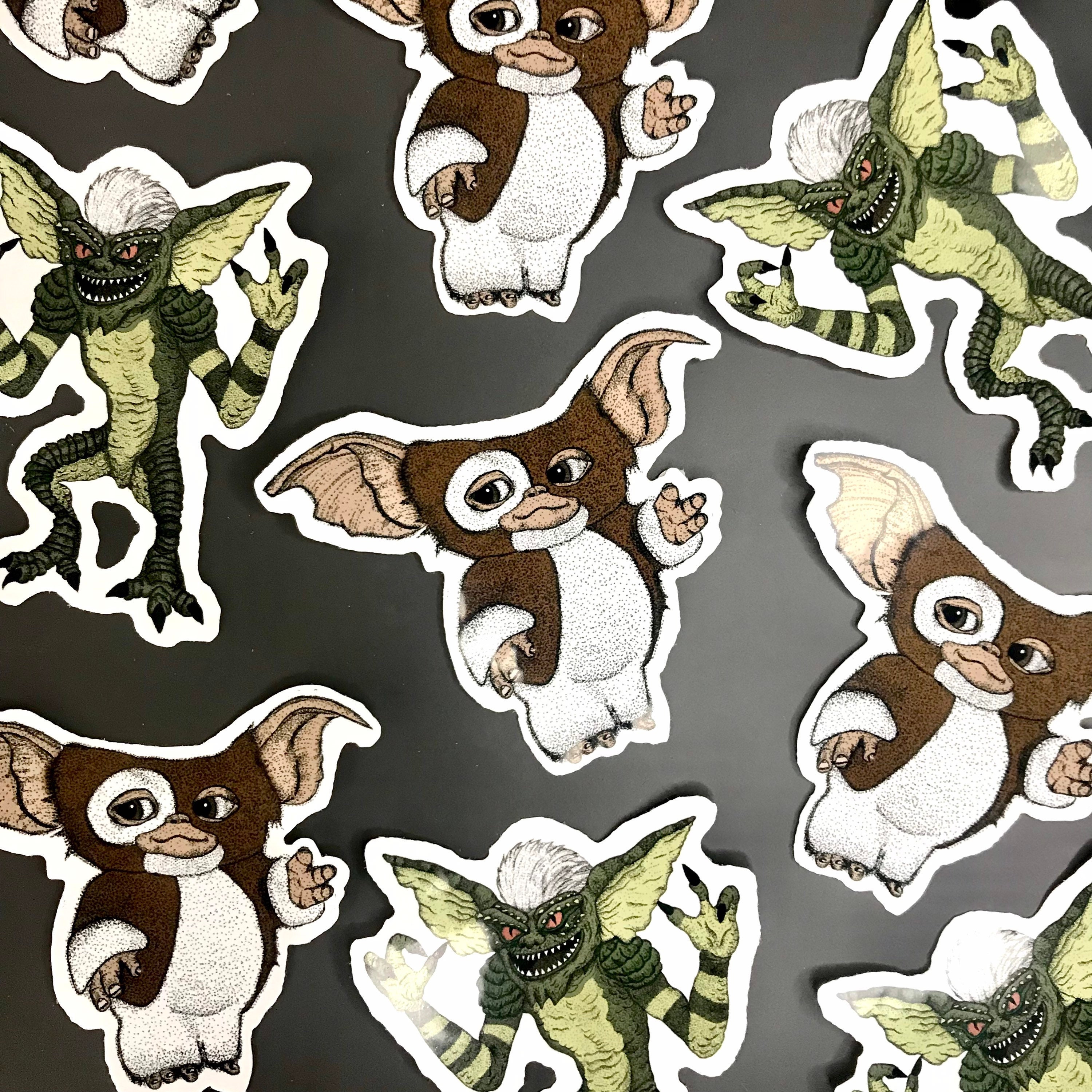Gizmo Glossy Sticker Gremlins Sticker Pop Culture Art | Etsy
