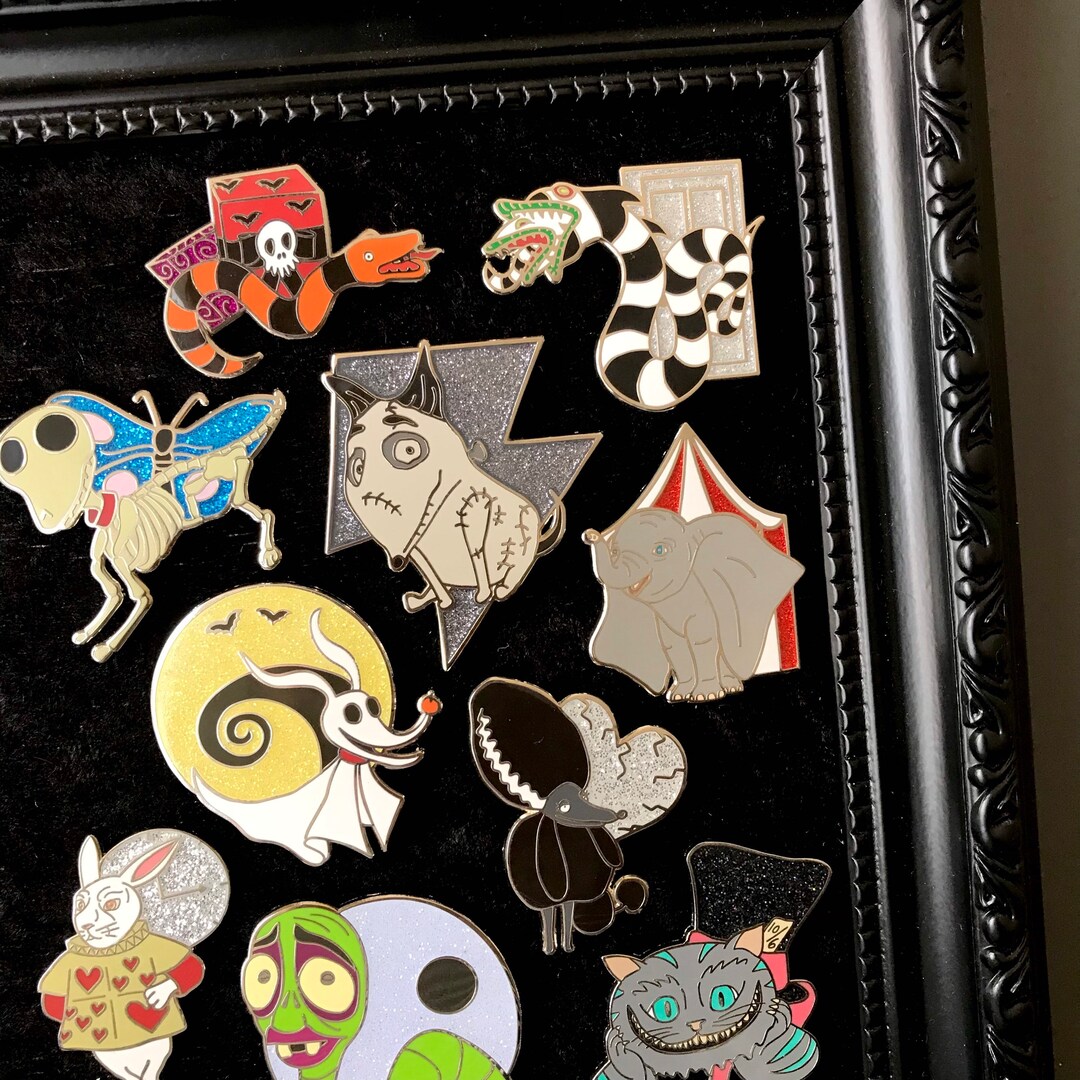 Mystery Spooky Creature Enamel Pin Tim Burton Inspired Art - Etsy