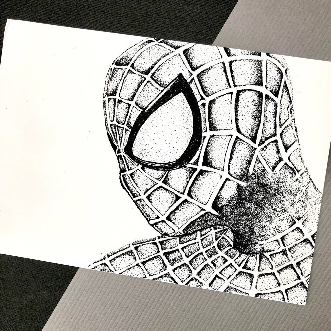 Spiderman Art Print No Way Home Inspired Dot Work - Etsy UK