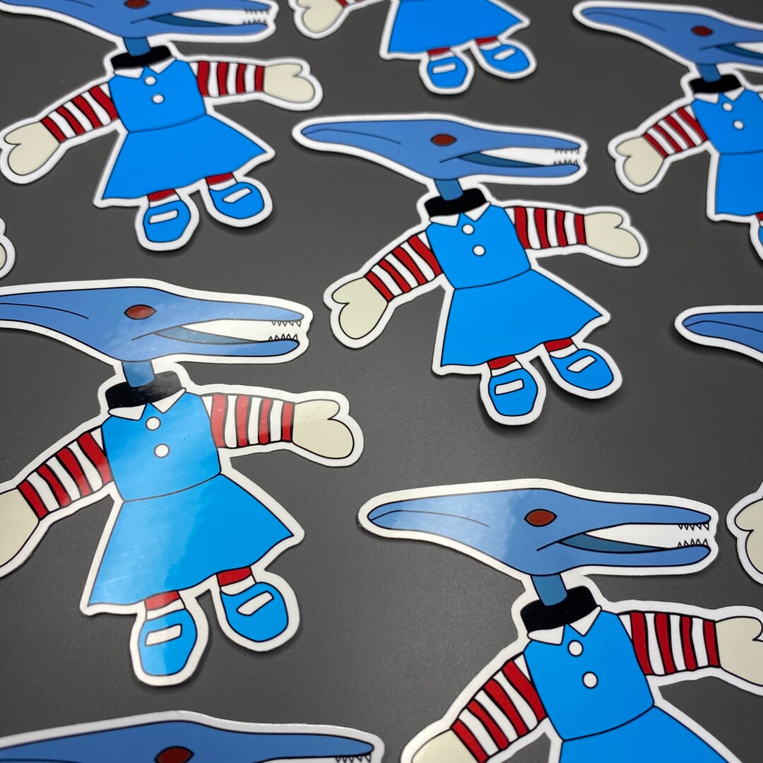 Pterodactyl Janie Weatherproof Glossy Sticker Sids Mutant - Etsy