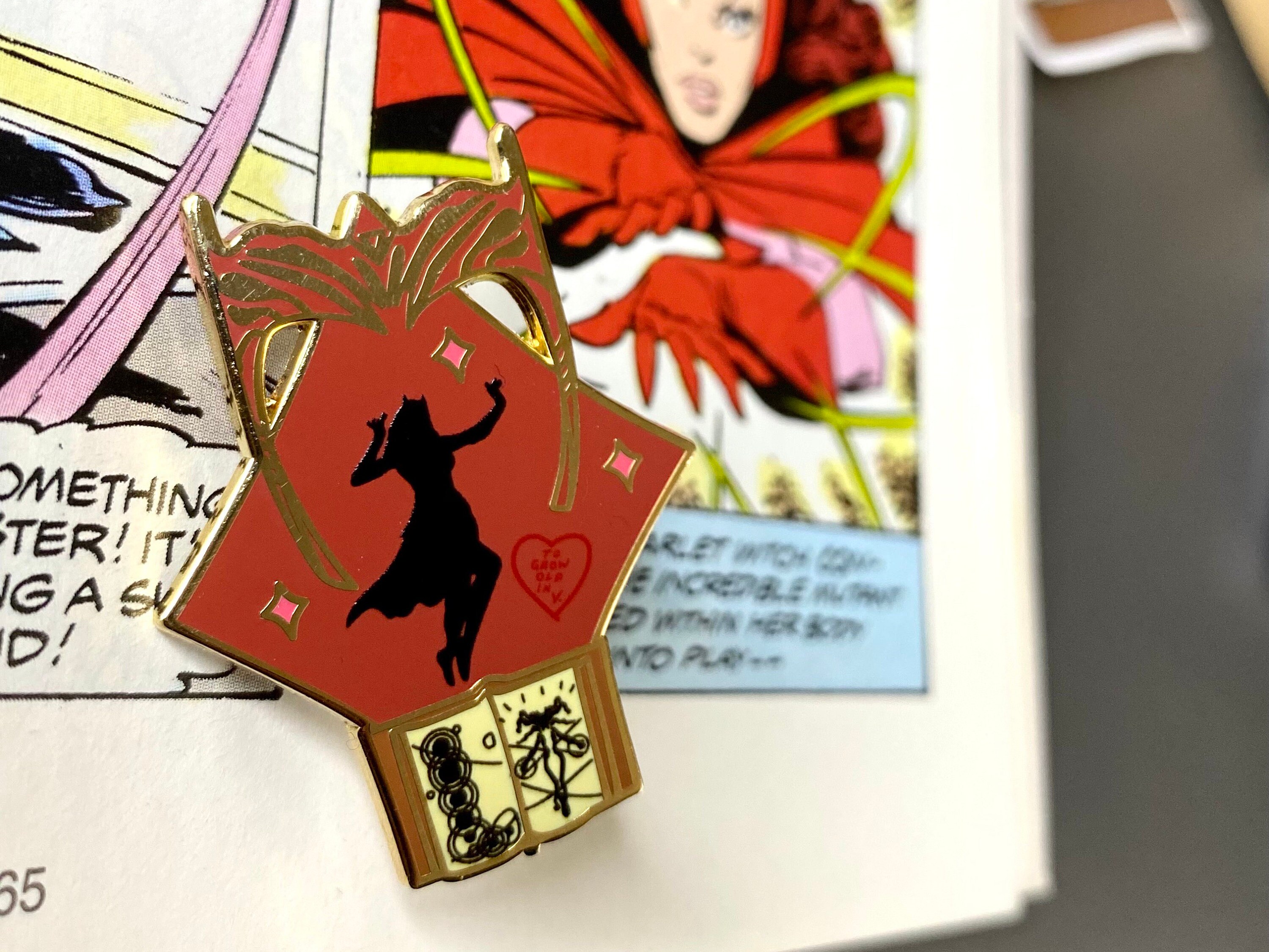 Scarlet Witch Hard Enamel Pin Wandavision Lapel Badge Wanda - Etsy UK