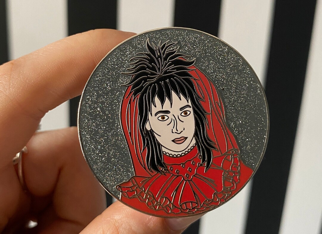 Bride Lydia Deetz Hard Enamel Pin Beetlejuice Pin, Halloween Badge ...