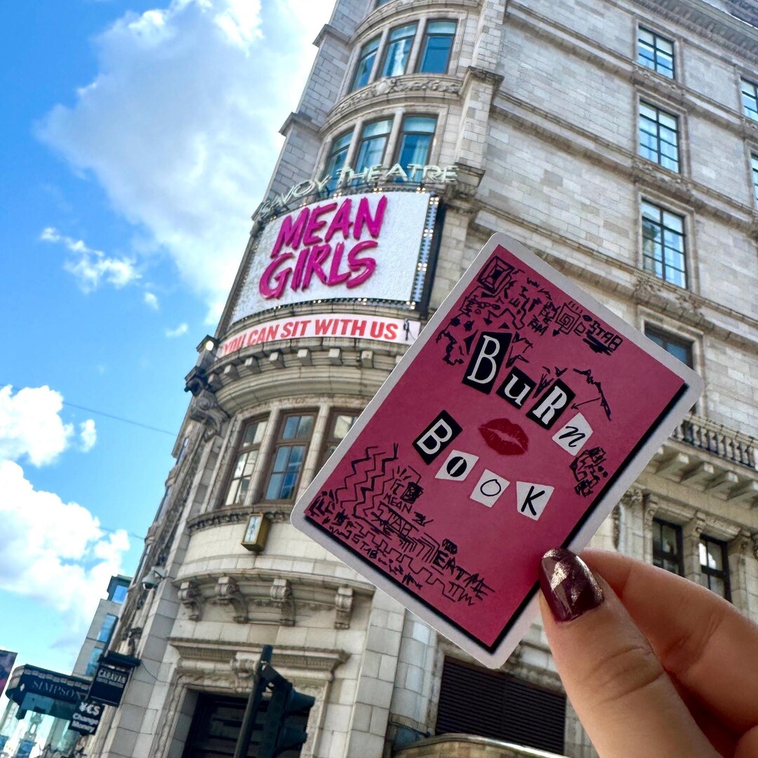 Burn Book Glossy Sticker | Musical Theatre Stickers, Mean Girls ...