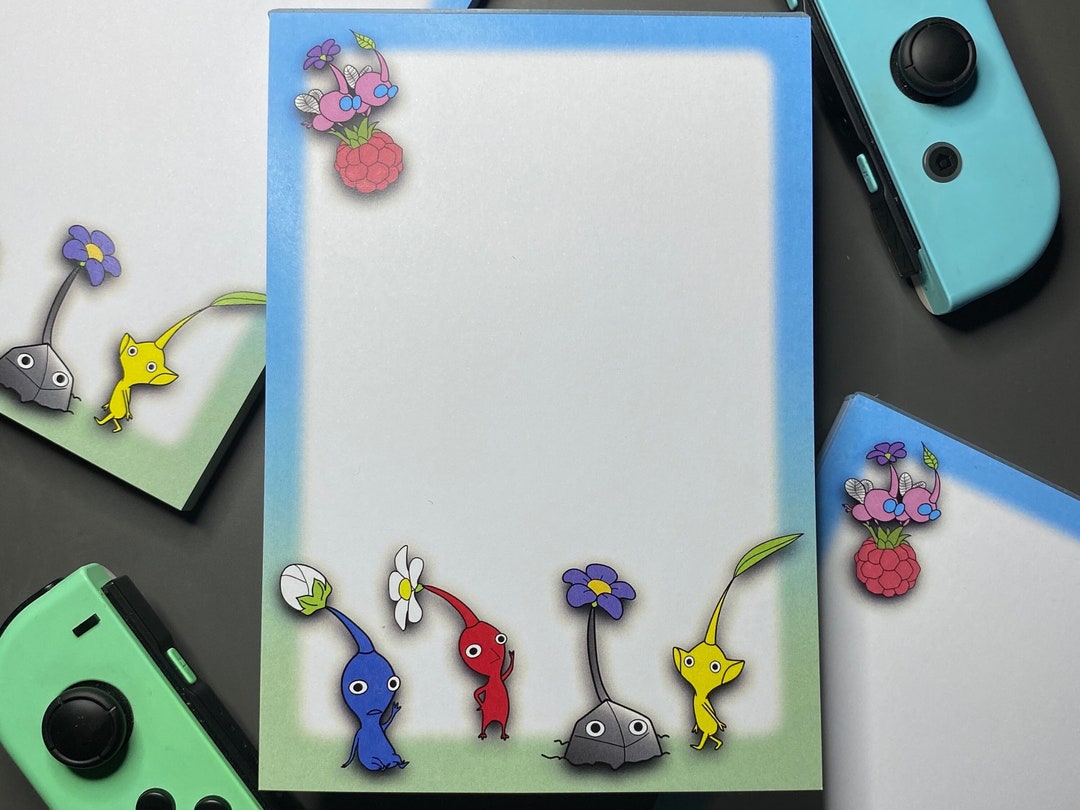Pikmin Notepad | Pikmin Stationery, Gaming Art, Gamer Accessories, Gift ...