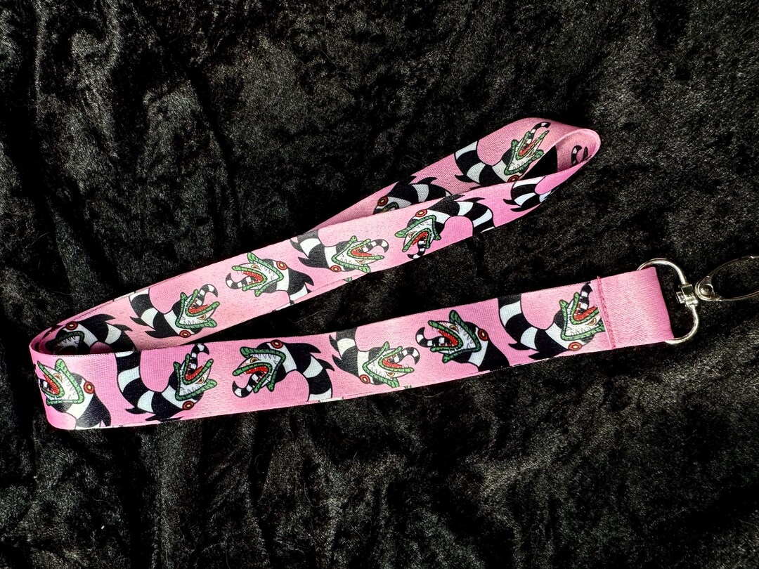 Sandworm Pink Lanyard | Enamel Pin Display, Halloween Lapel Badge ...
