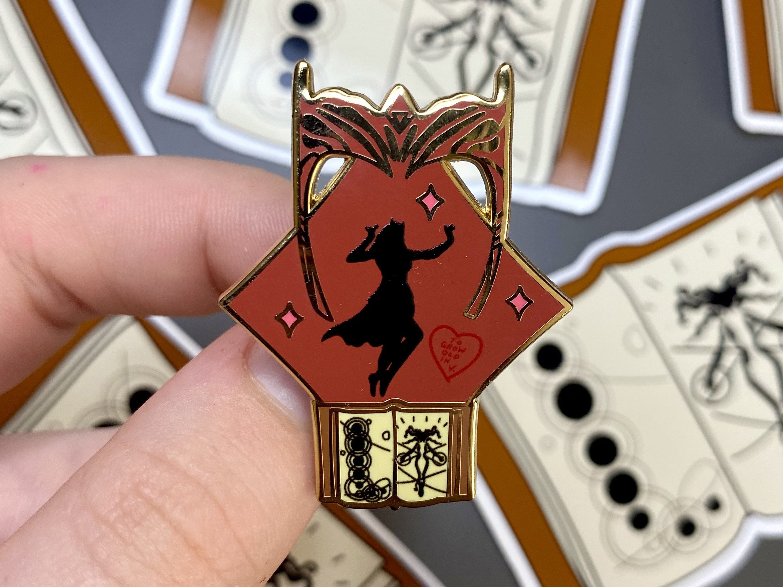 Scarlet Witch Hard Enamel Pin Wandavision Lapel Badge Wanda - Etsy UK