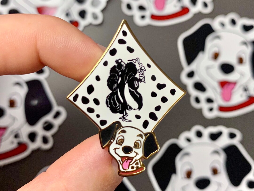 Cruella Fantasy Enamel Pin Disney Badge, Disney Villains Gift, 101 ...