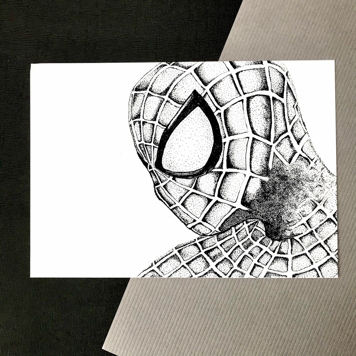 Spiderman Art Print No Way Home Inspired Dot Work - Etsy UK