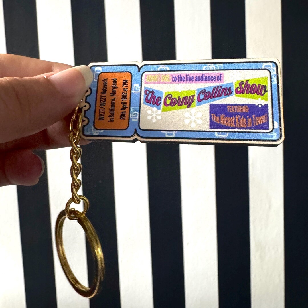Corny Collins Show Ticket Wooden Keychain | Musical Theatre Accessories ...