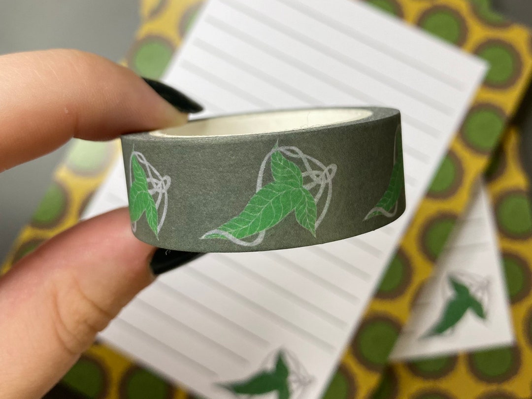 Leaf of Lorien Washi Tape LOTR Art, Scrapbooking Gift, the Lord of the ...