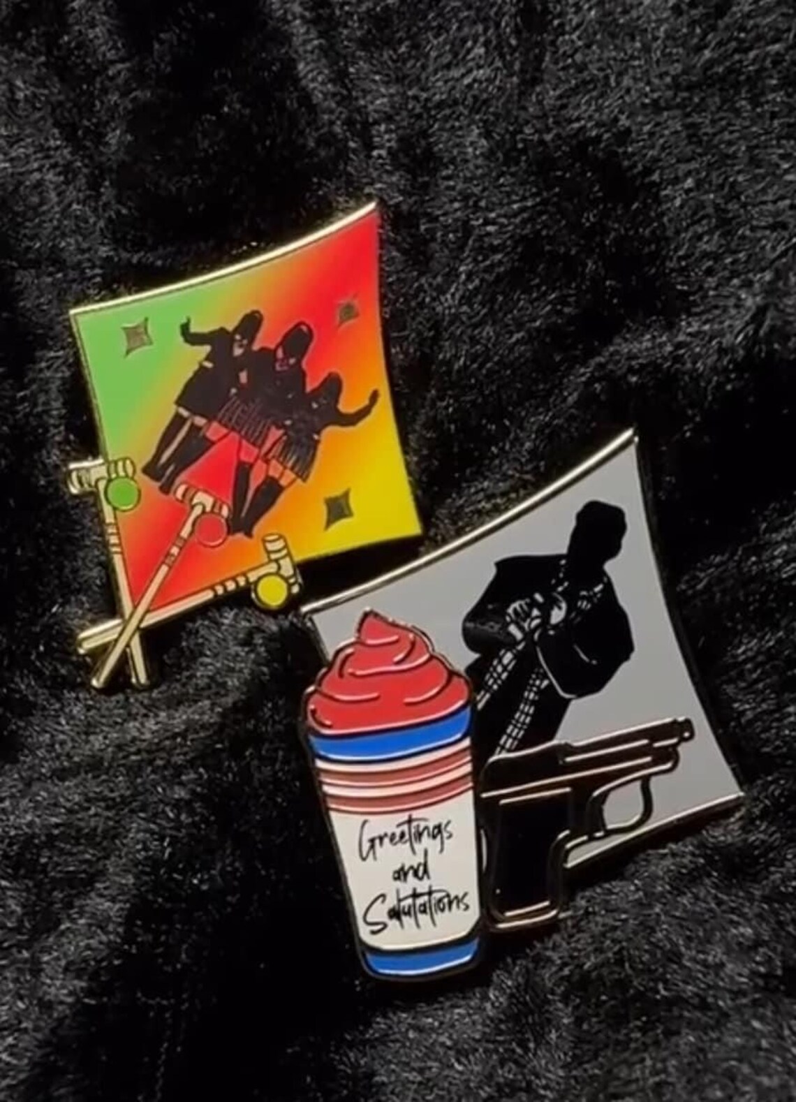 JD Hard Enamel Pin | Heathers Enamel Pins, Musicals Pins, Musical ...