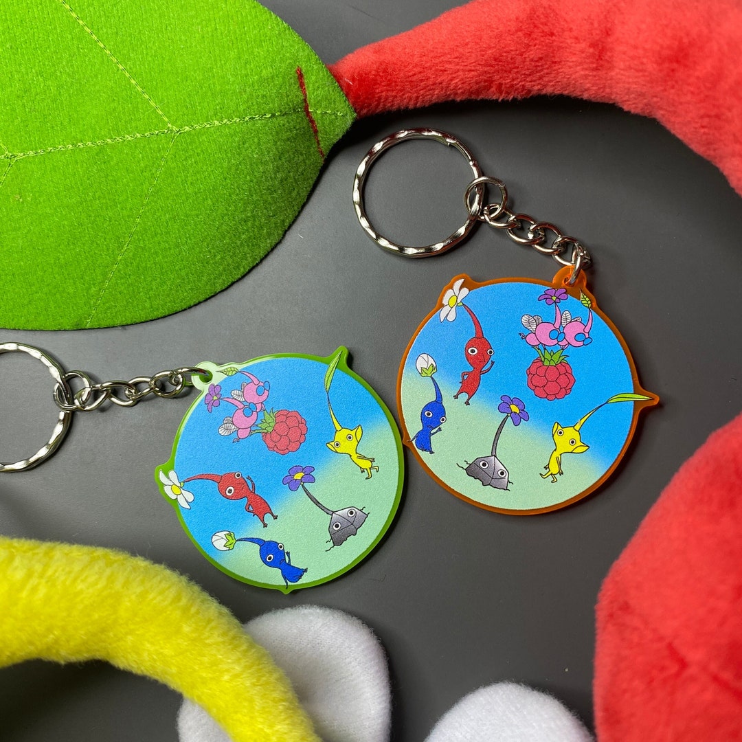 Pikmin Acrylic Key Chain Pikmin Keyring Gaming Art Gamer - Etsy