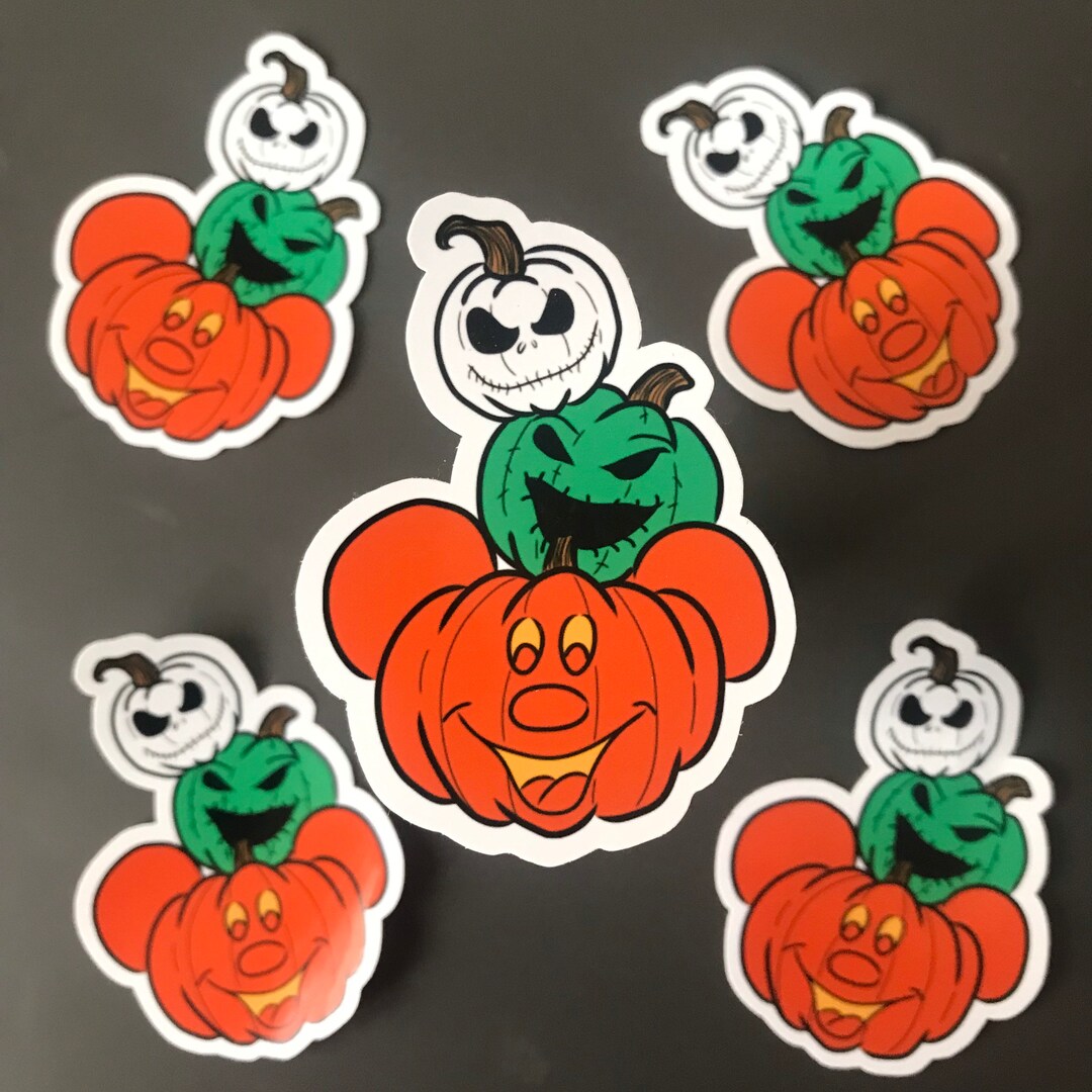 Oogie Boogie Bash Glossy Sticker Spooky Season Pumpkin - Etsy