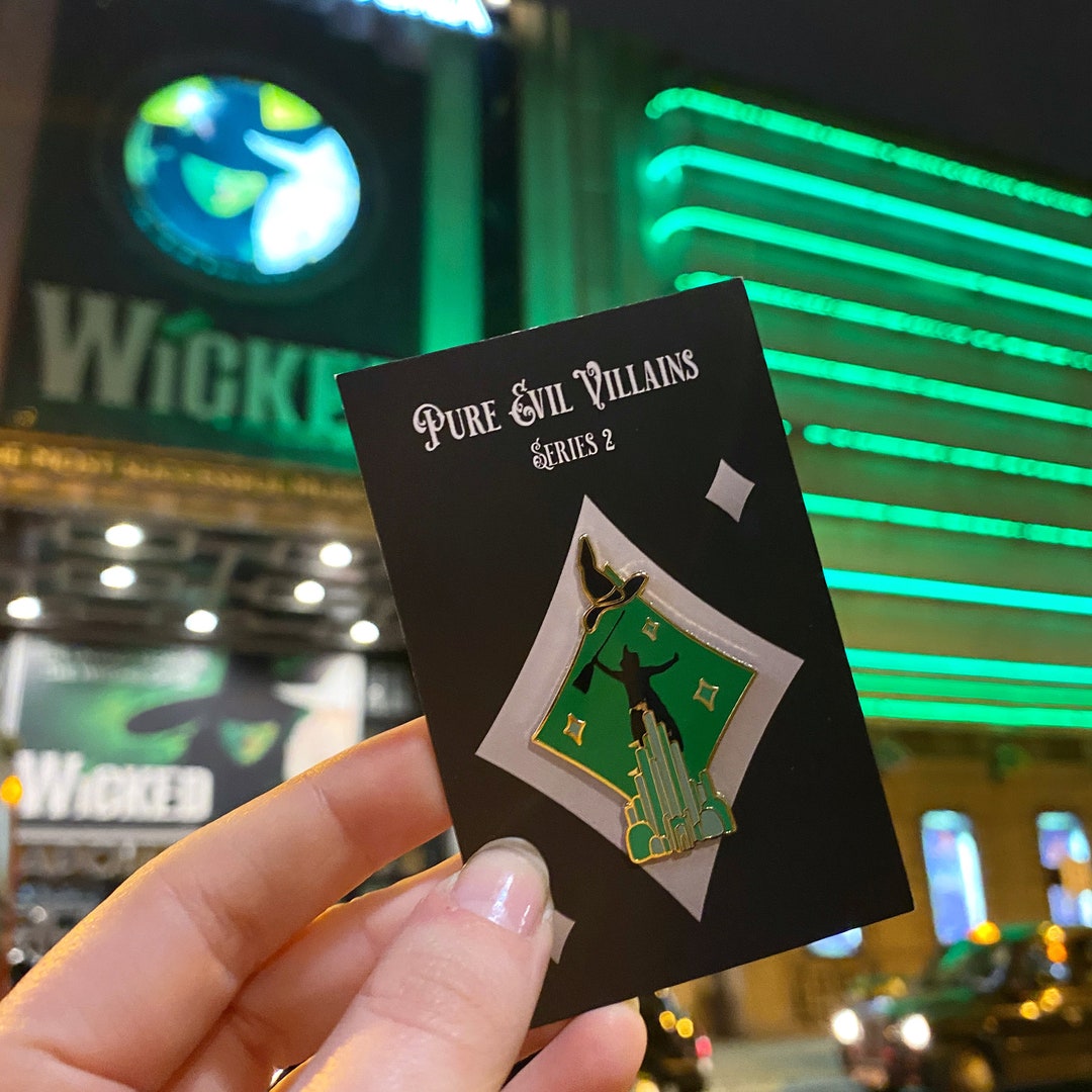 Wicked Hard Enamel Pin Musical Theatre Enamel Pins Wicked Pins Musicals Pins Wizard Of Oz Art