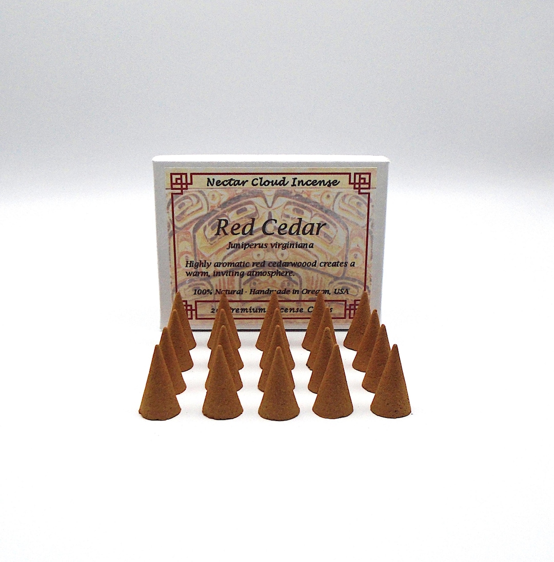 Red Cedar Incense Cones: Handmade Aromatic Campfire Scent - Etsy