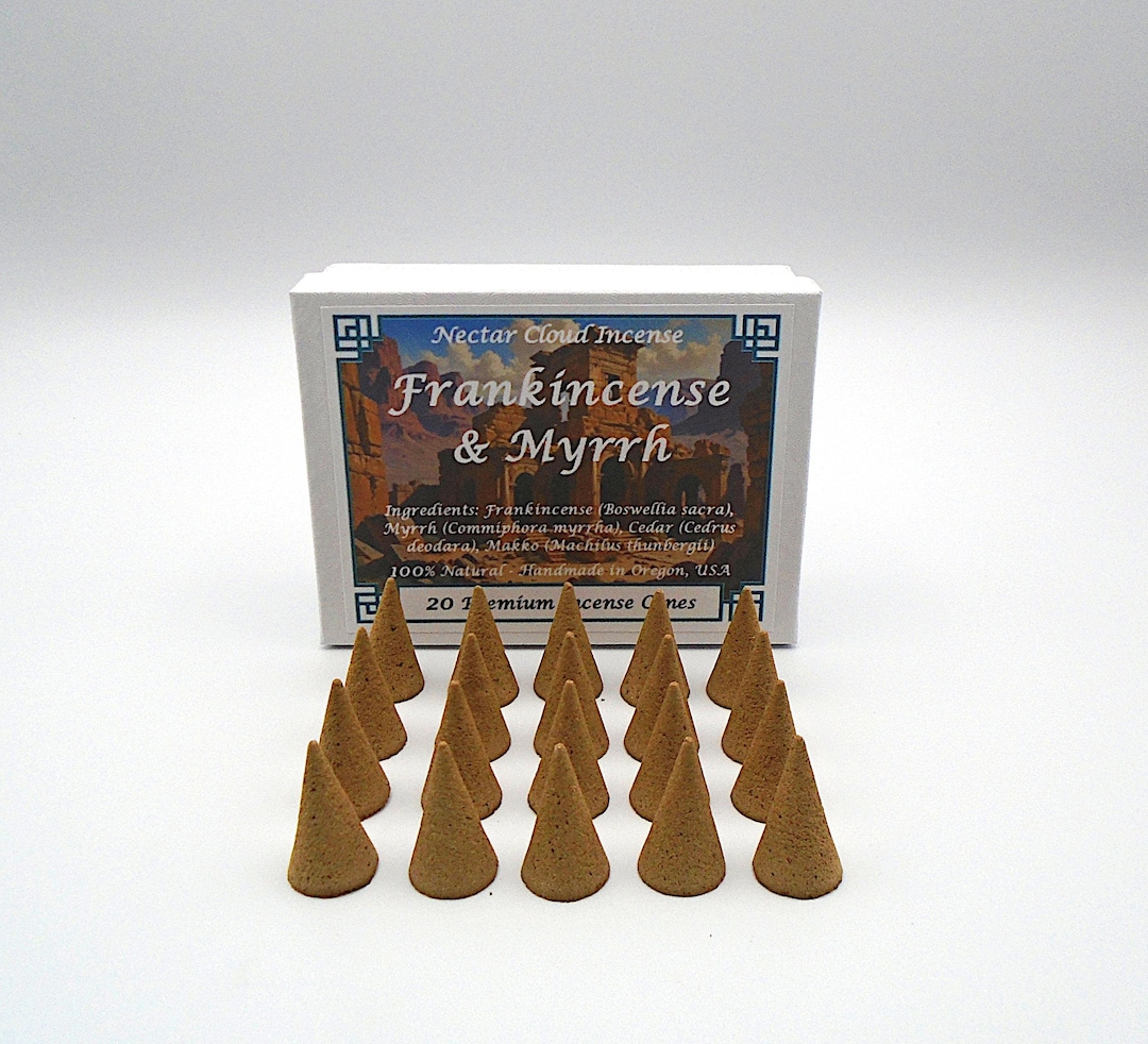 Frankincense & Myrrh Incense Cones: Natural and Handmade, Biblical ...