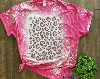 Pink Leopard Shirt - Etsy