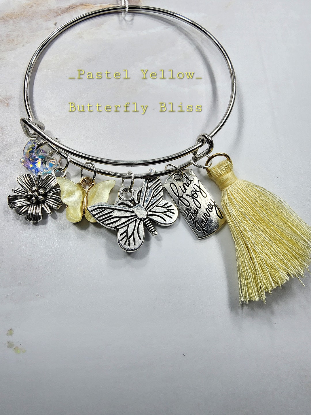 Blasian Bluulets Colorful TASSEL Collection_pastel Yellow Bliss_ Metal ...